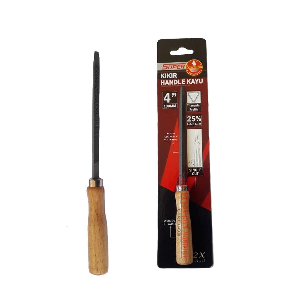 Jual Kikir 4 Inch Gagang Kayu - Kikir Gergaji Segitiga 4 inchi | Shopee ...