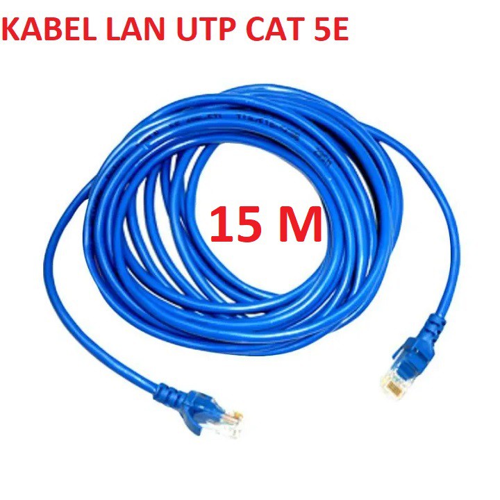 Jual Kabel LAN UTP 15M RJ45 Cat5e 15 Meter Pabrikan | Shopee Indonesia