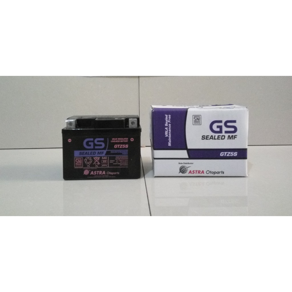 Jual Aki Motor beat / vario 110 / blade / byson GS Maintenance Free GTZ5S | Shopee Indonesia