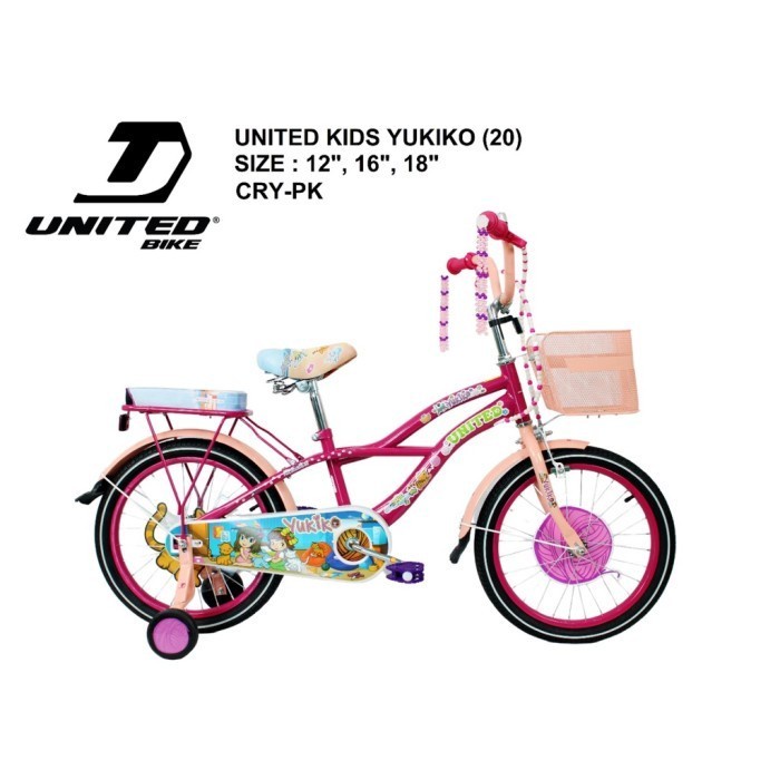 Jual Sepeda mini anak permpuan 12 inch United Yukiko | Shopee Indonesia