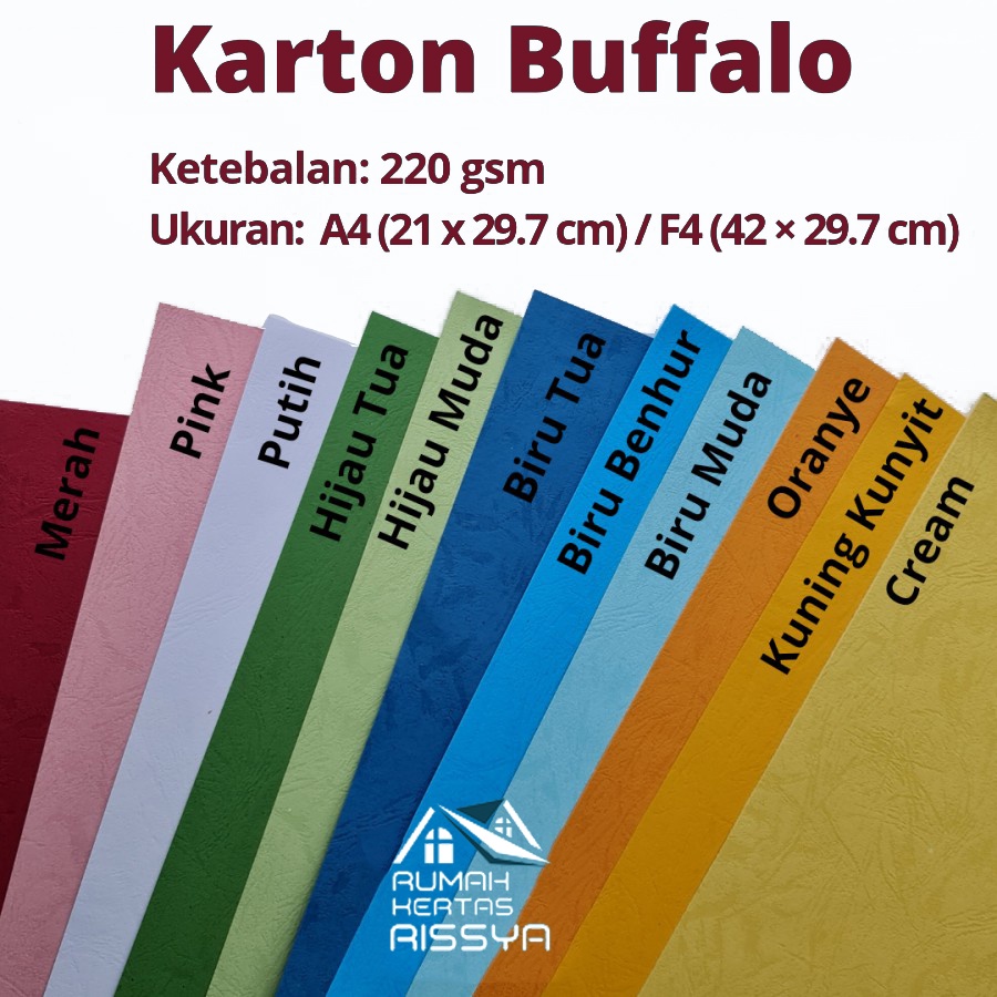 Jual Kertas karton buffalo tebal ukuran A4/F4 220gsm - A4 | Shopee ...