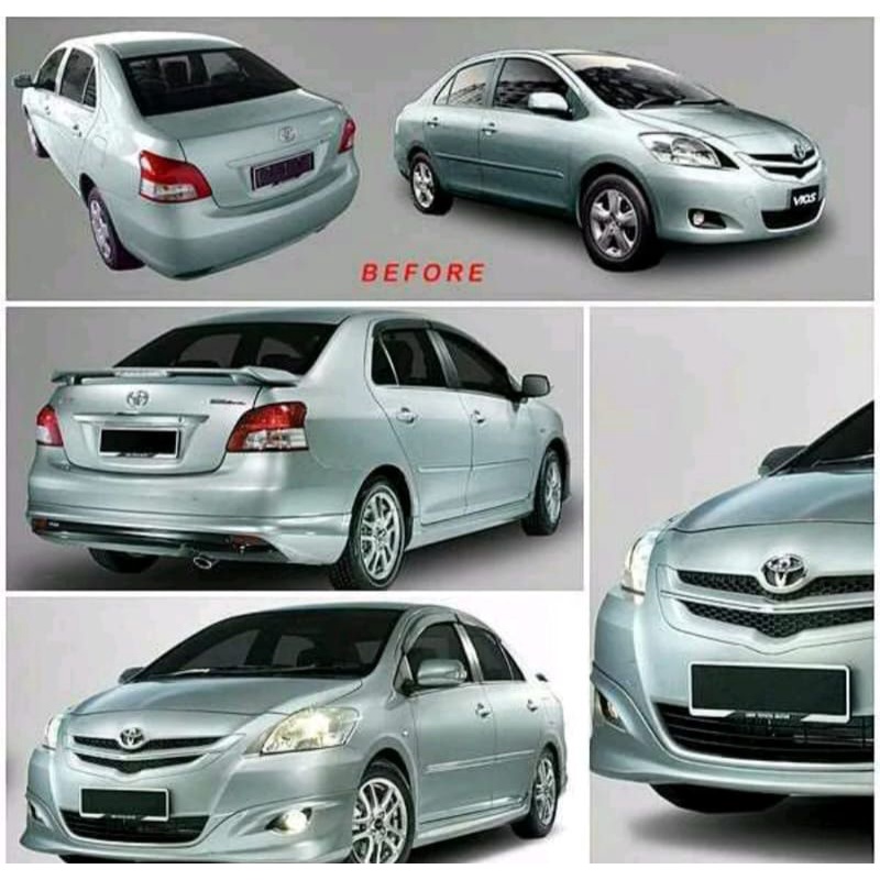 Jual bemper bodykit toyota vios gen 2 model trd 2 bodikit vios body kit ...