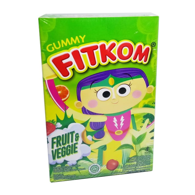 Jual FITKOM GUMMY ALL VARIAN Vit C/ Vitamin A B1 B3 B6 C/ Vitamin D ...