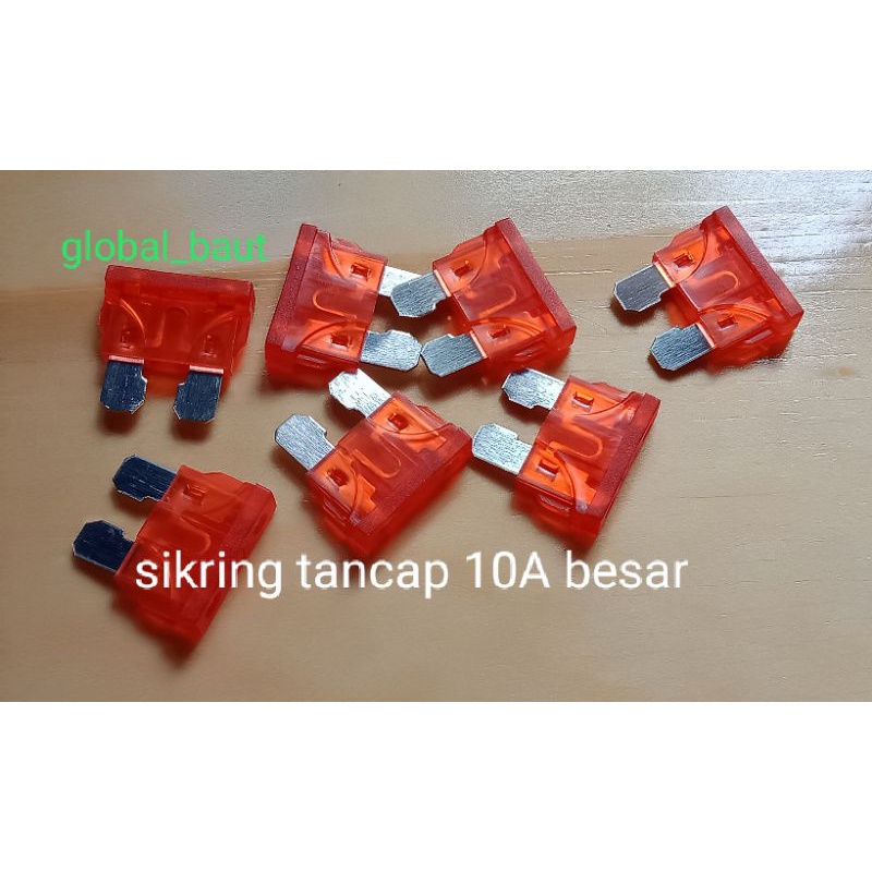Jual sikring tancap 10A besar ( 10 pcs ) | Shopee Indonesia