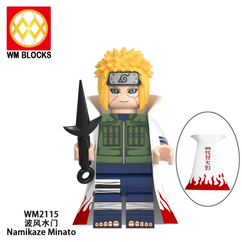 Jual WM2115 Mainan Anak Brick Mini Minato Figure Yondaime Hokage ...