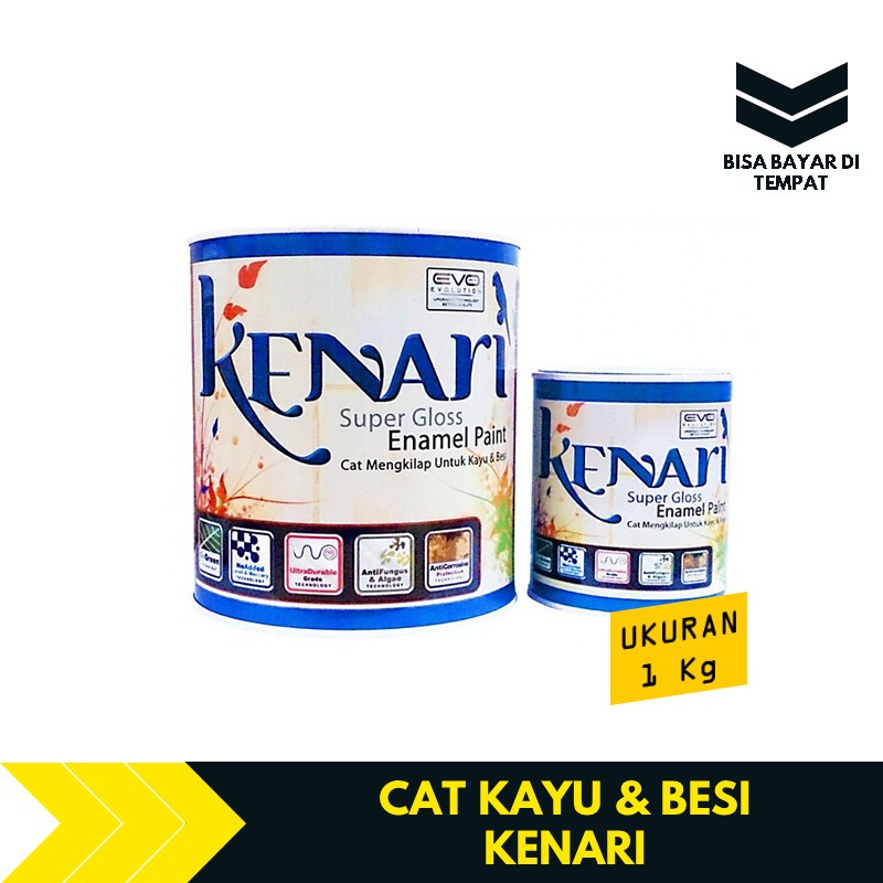 Jual Cat Kayu Dan Besi Kenari Super Gloss Synthetic 1 Kg | Shopee Indonesia