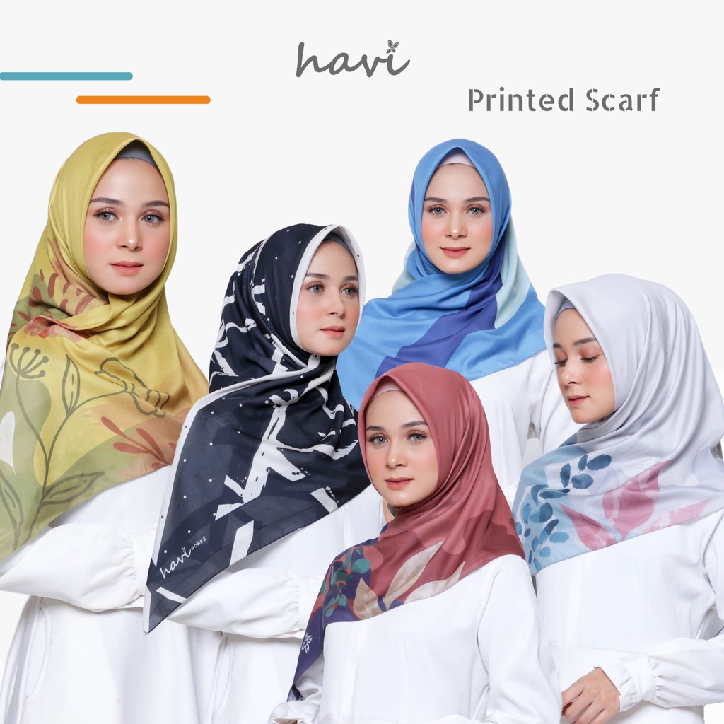 Jual HAVI EXCLUSIVE HV.01 KERUDUNG VOAL PRINTED ULTRAFINE PRINTING HIJAB SCARF | Shopee Indonesia