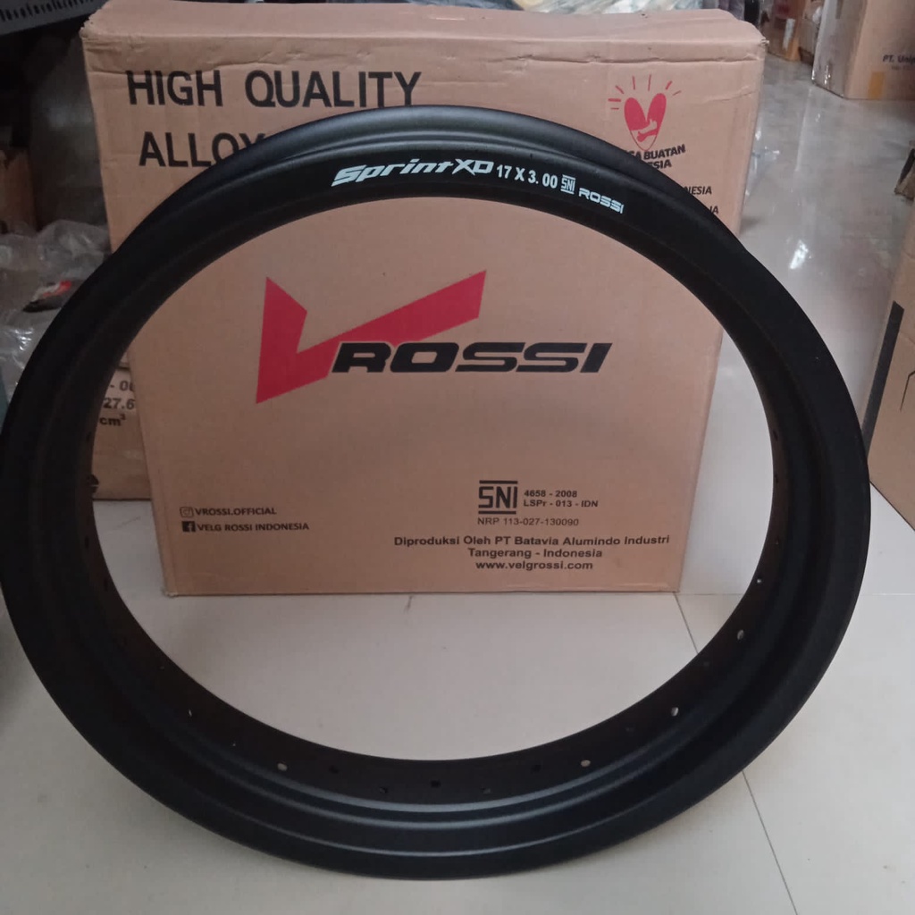 Jual VELG RIM 250-17 , 300-17 XD, 350-17 SPRINT ROSSI WARNA HITAM HOLE ...