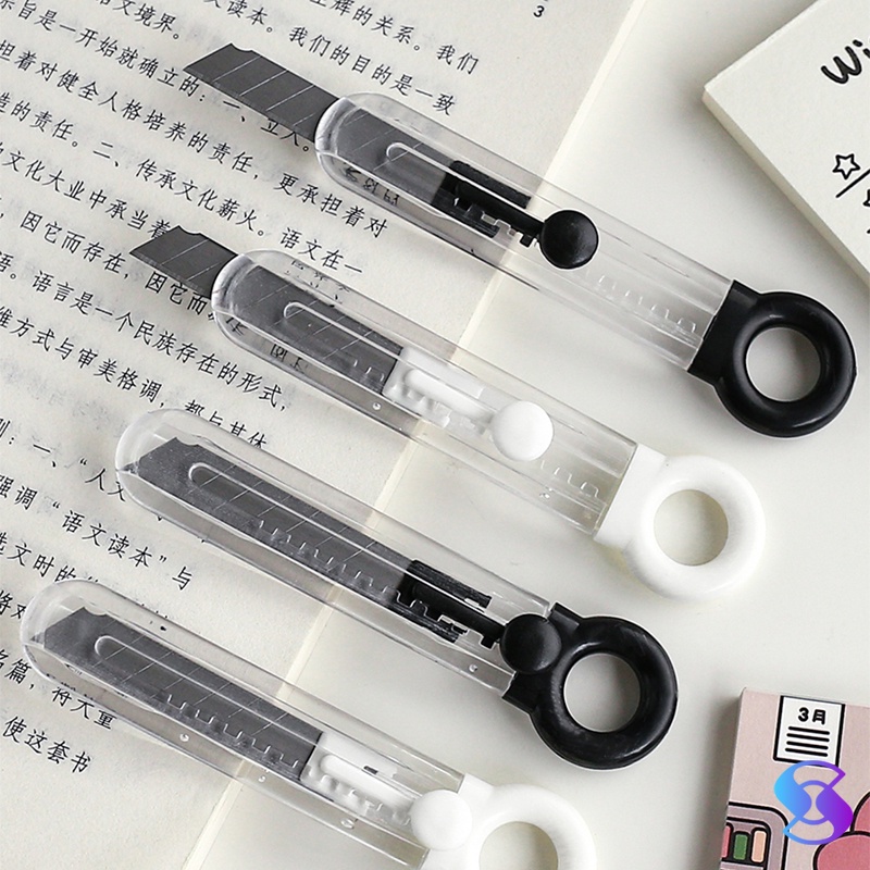 Jual Pisau utilitas transparan Cutter Mini Box Opener Portable Cute ...