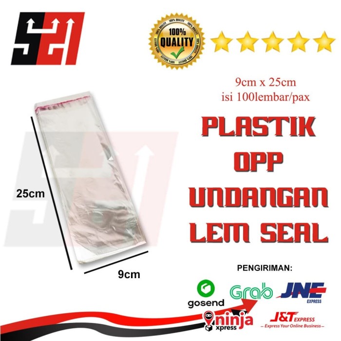 Jual Plastik Opp Undangan 03 Lem Seal 9x25cm | Shopee Indonesia