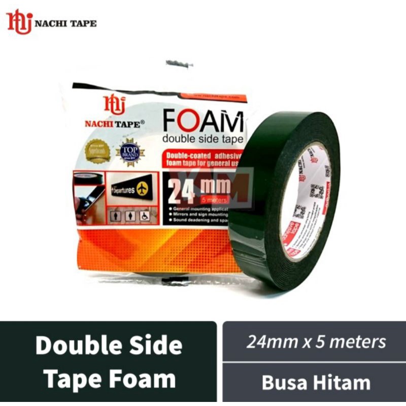 Jual Nachi Isolasi Double Tape Foam Nachi 24mm x 5m SPON HIJAU | Shopee ... Jual Nachi Isolasi Double Tape Foam Nachi 24mm x 5m SPON HIJAU | Shopee ...