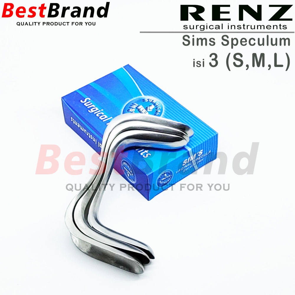 Jual RENZ Sims Speculum Set Vaginal Skeculum Sim Retractor isi 3 ...