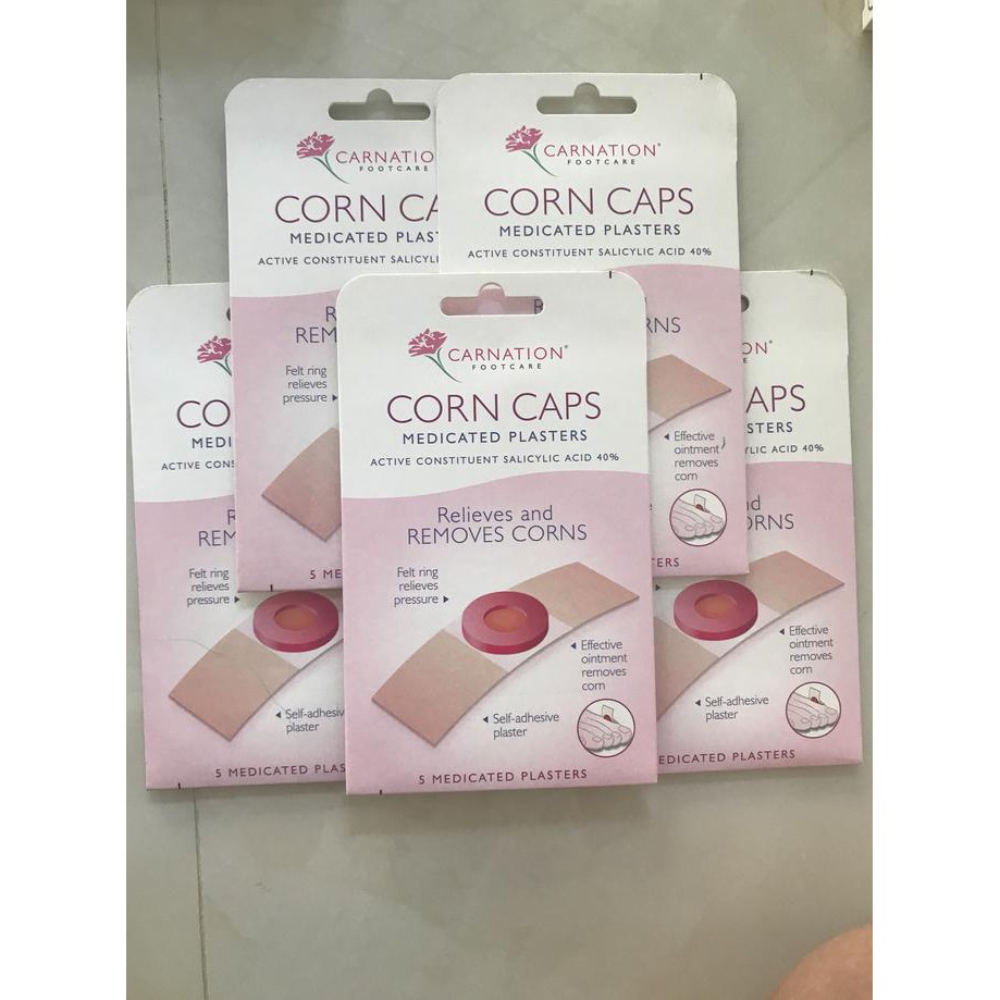 Jual Carnation footcare corn caps plester mata ikan &kapalan isi 5pcs ...