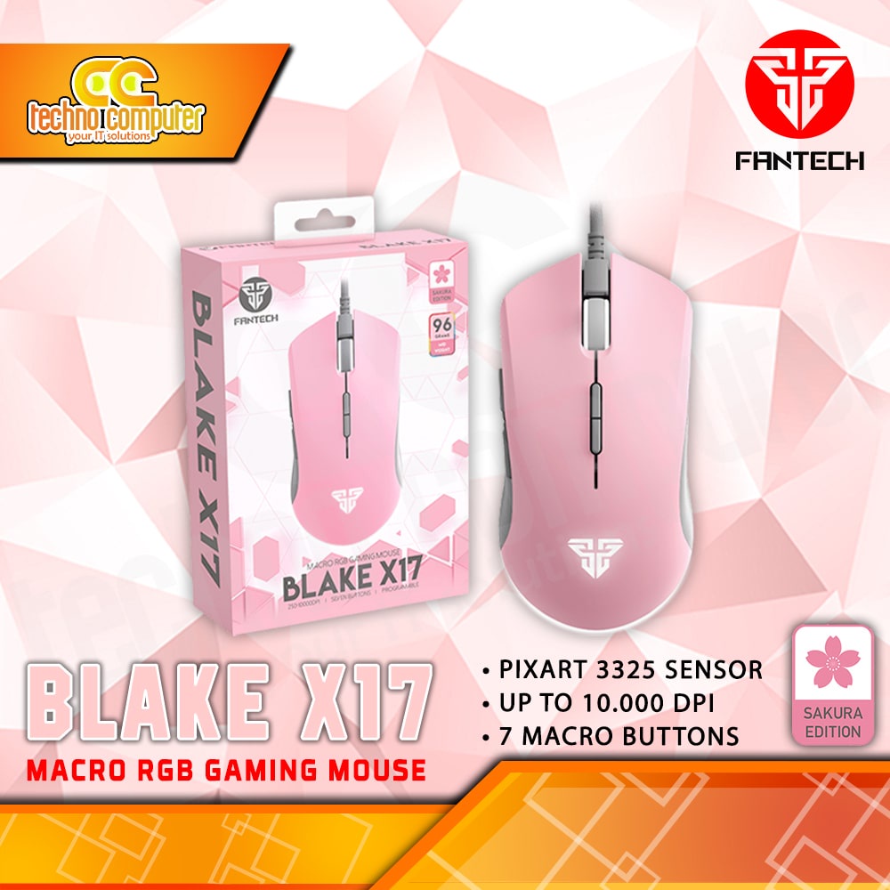 Jual FANTECH BLAKE X17 Sakura Edition Wired - Gaming Mouse | Shopee ...
