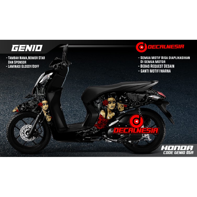 Jual Stiker Motor Genio Decal Stiker Genio Decal Genio Stiker Genio ...