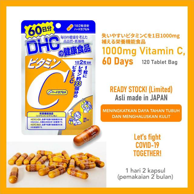 Jual VITAMIN DHC JAPAN 60 days ( isi 120capsuls) | Shopee Indonesia