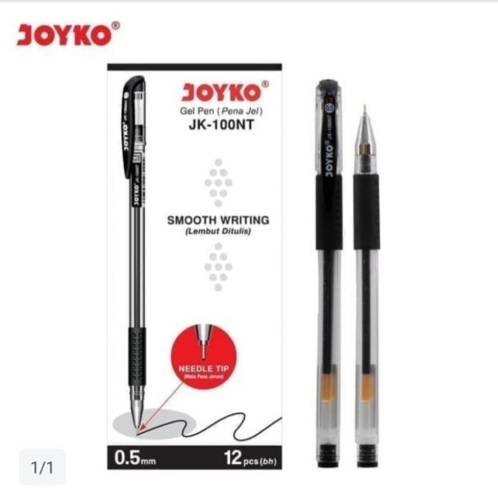 Jual 1 PACK ISI 12 PCS BALLPOINT PULPEN GEL 0,5 - JOYKO GP-265 MURAH | Shopee Indonesia