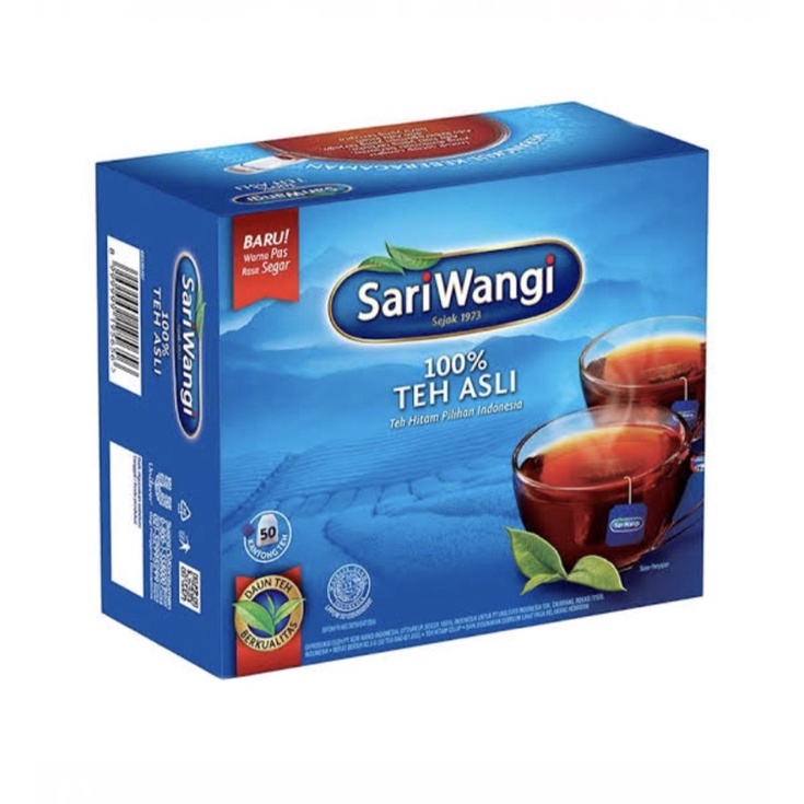 Jual Teh Sariwangi Original tea 50 Bags / tea / sari wangi / teh asli ...