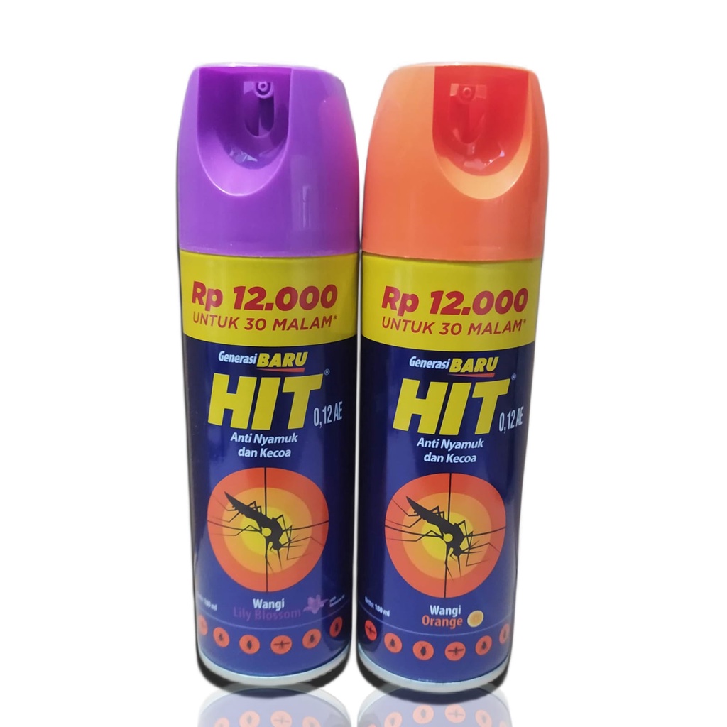 Jual HIT AEROSOL OBAT ANTI NYAMUK SEMPROT SPRAY 150 ML KEMASAN BARU ...