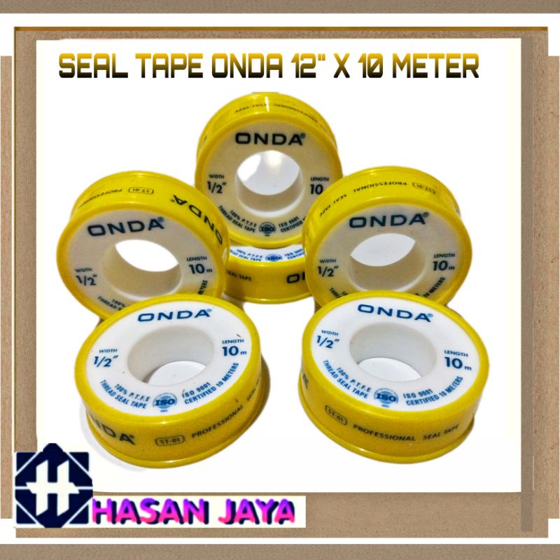 Jual SEAL TAPE ONDA ST 01 1/2" inch 10M / Sealtape Siltip Selotip 10 ...