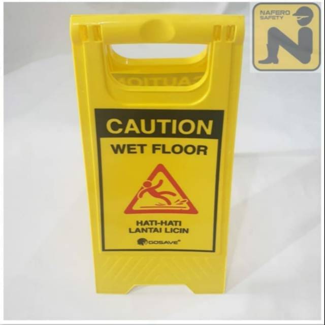 Jual COUTION WET FLOOR Papan Peringatan Awas Lantai Basah Licin ...