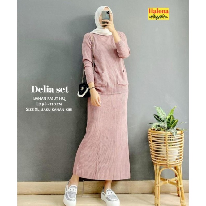 Jual Delia set bahan rajut best seller | Shopee Indonesia