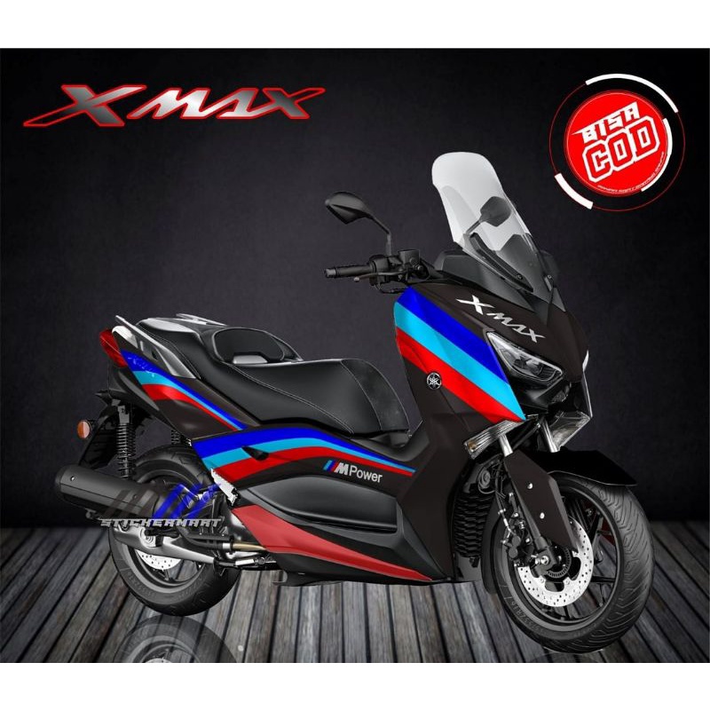 Jual STICKER DECAL YAMAHA XMAX BLACK COLOURS VARIASI | Shopee Indonesia