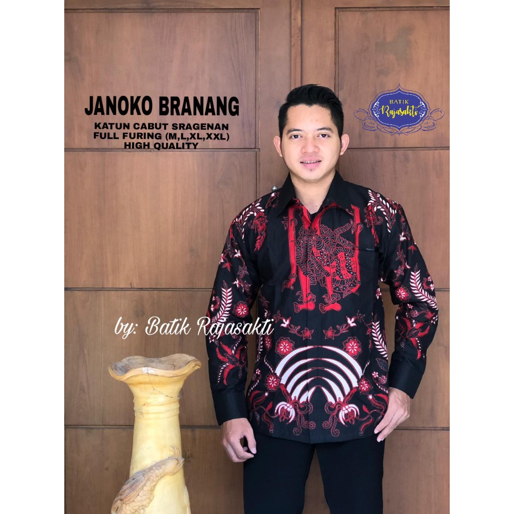 Jual Kemeja Batik Janoko Branang Lengan Panjang | Shopee Indonesia