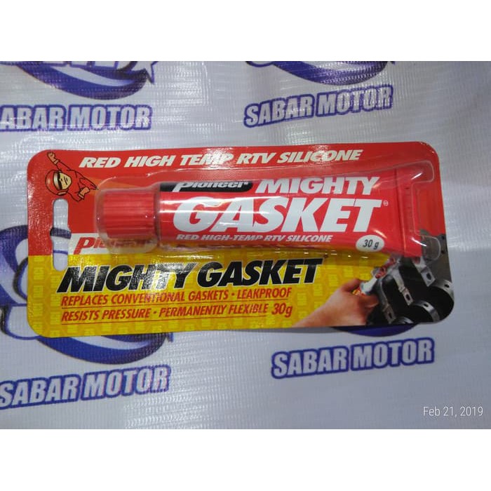 Jual Pioneer mighty gasket red high temp 30g | Shopee Indonesia
