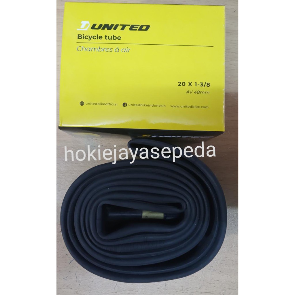 Jual UNITED Ban dalam 20 X 13/8 AV48mm untuk sepeda lipat | Shopee Indonesia