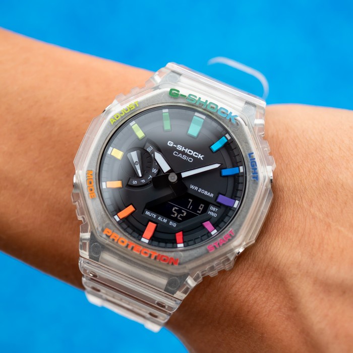 Jual G-Shock Casioak Ga-2100 Ske-7adr Original Rainbow Dial | Shopee ...