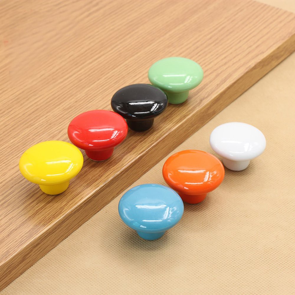 Jual Handle knob keramik warna Putih biru hijau kuning orange hitam ...