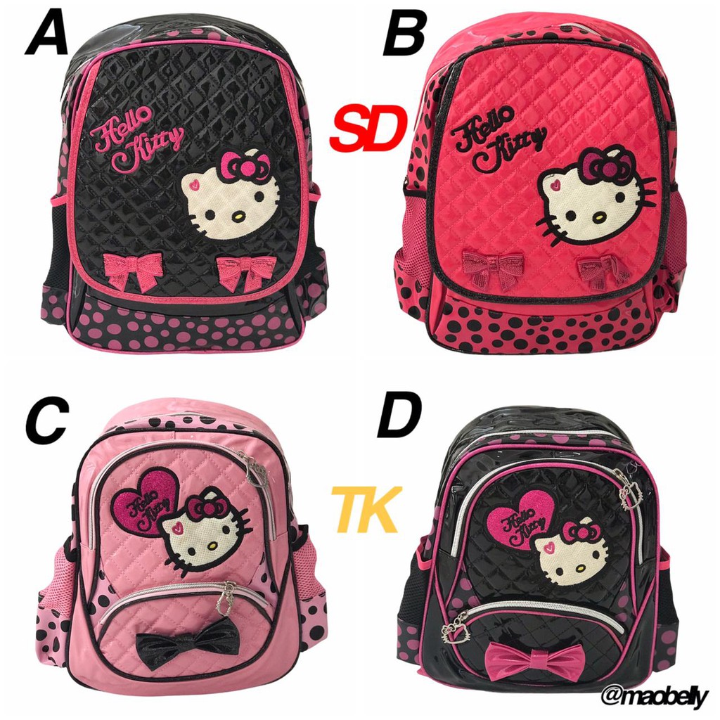 Jual Tas Sekolah Anak TK SD Karakter Hello Kitty / Tas Anak Sekolah ...