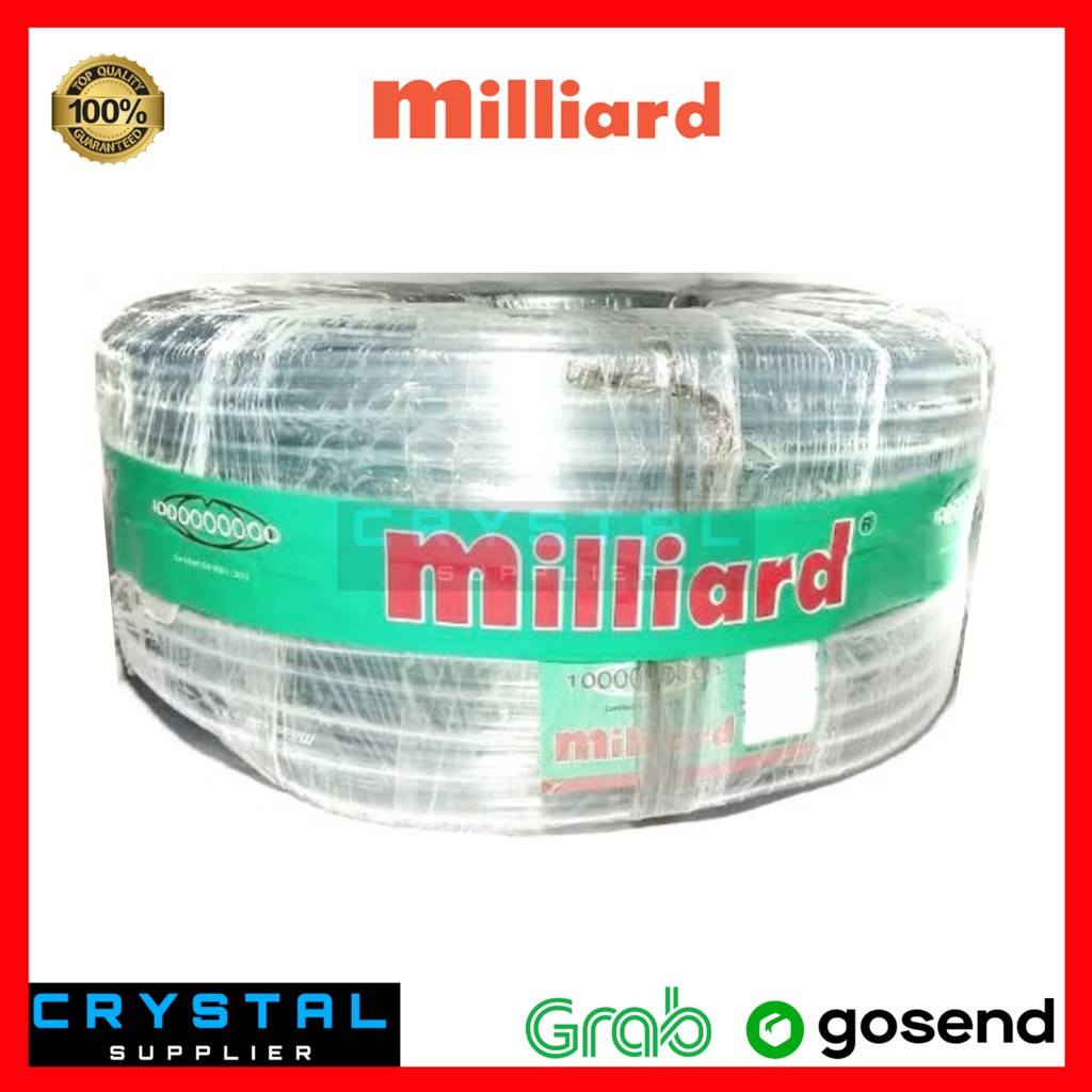 Jual Selang Air LUBE Milliard 1/2" Roll 50 meter Miliard Lubricant Tebal Bening Transparan ...
