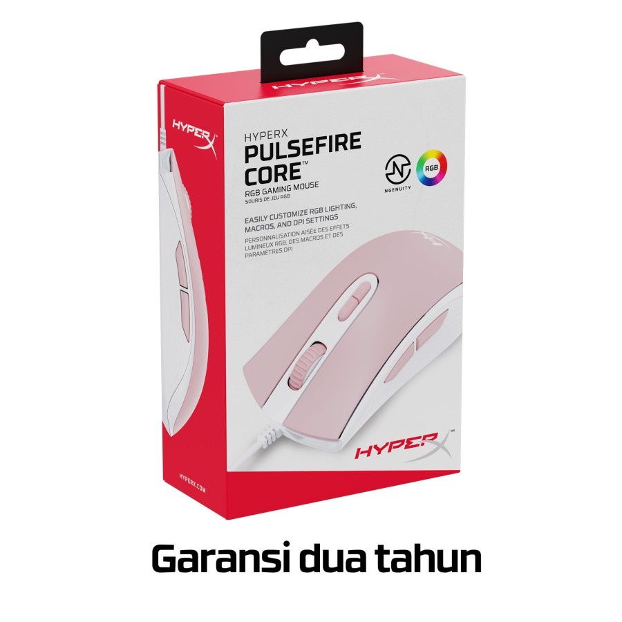 Jual HyperX Pulsefire Core Pink/ White - Mouse | Shopee Indonesia