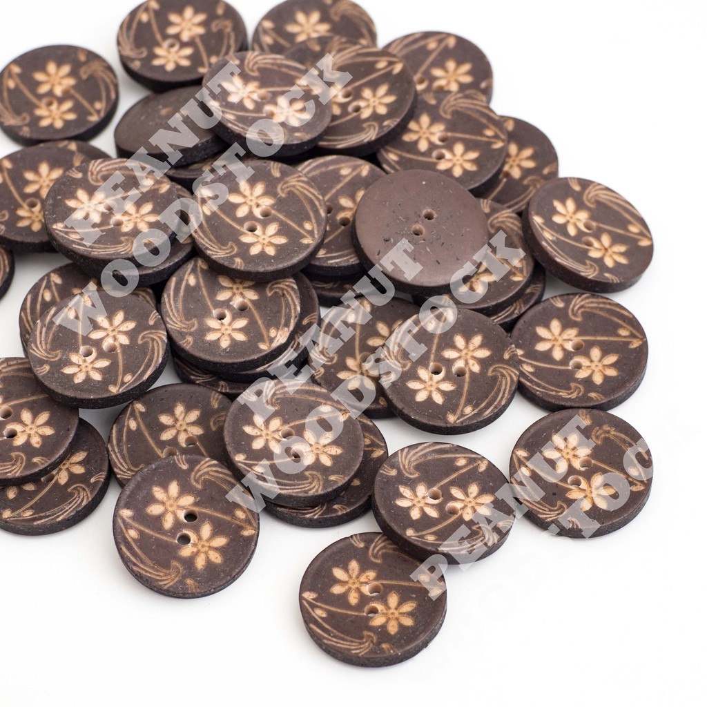 Jual ( Harga per biji ) Kancing baju bunga sulur 2,5 cm | Shopee Indonesia