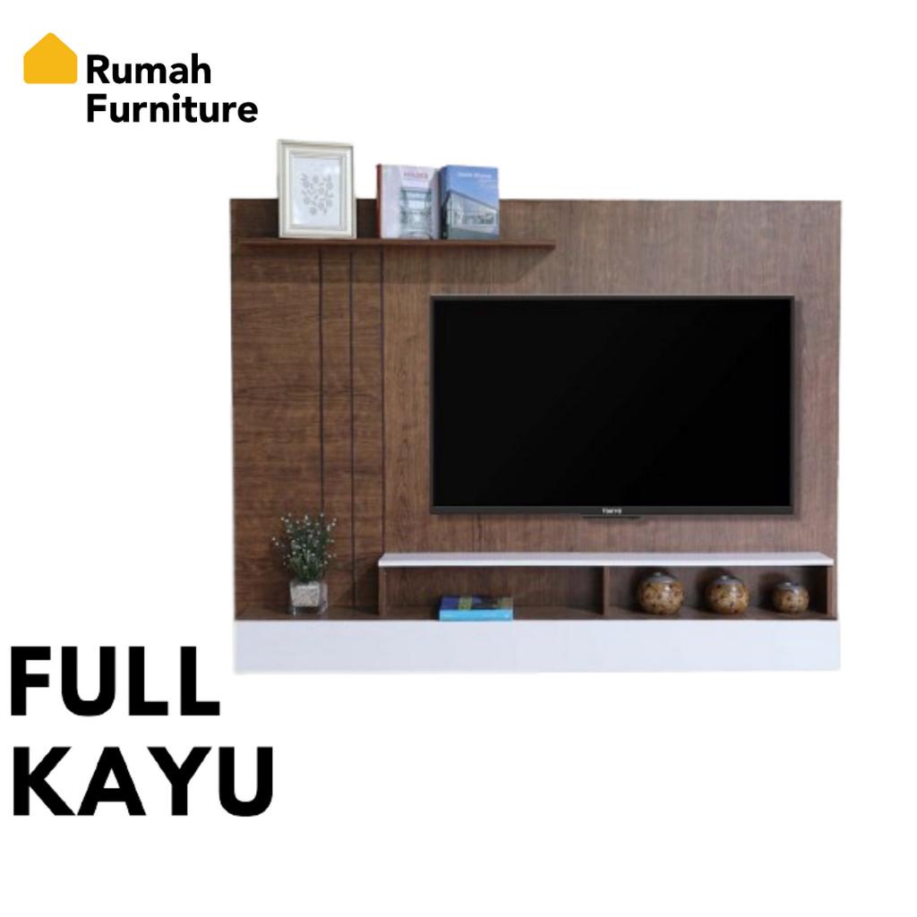 Jual TALLINN Wall Unit Backdrop TV Kayu Modern Minimalis | Shopee Indonesia