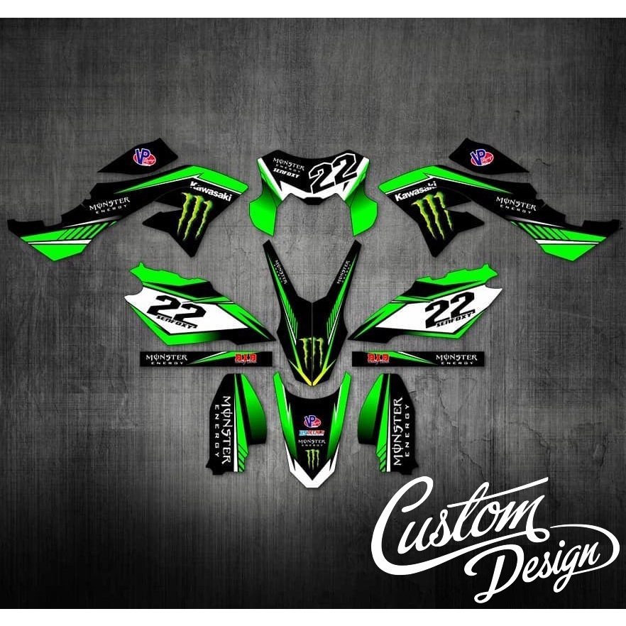 Jual DECAL KAWASAKI KLX CUSTOM DESIGN by MGDECALS | Shopee Indonesia