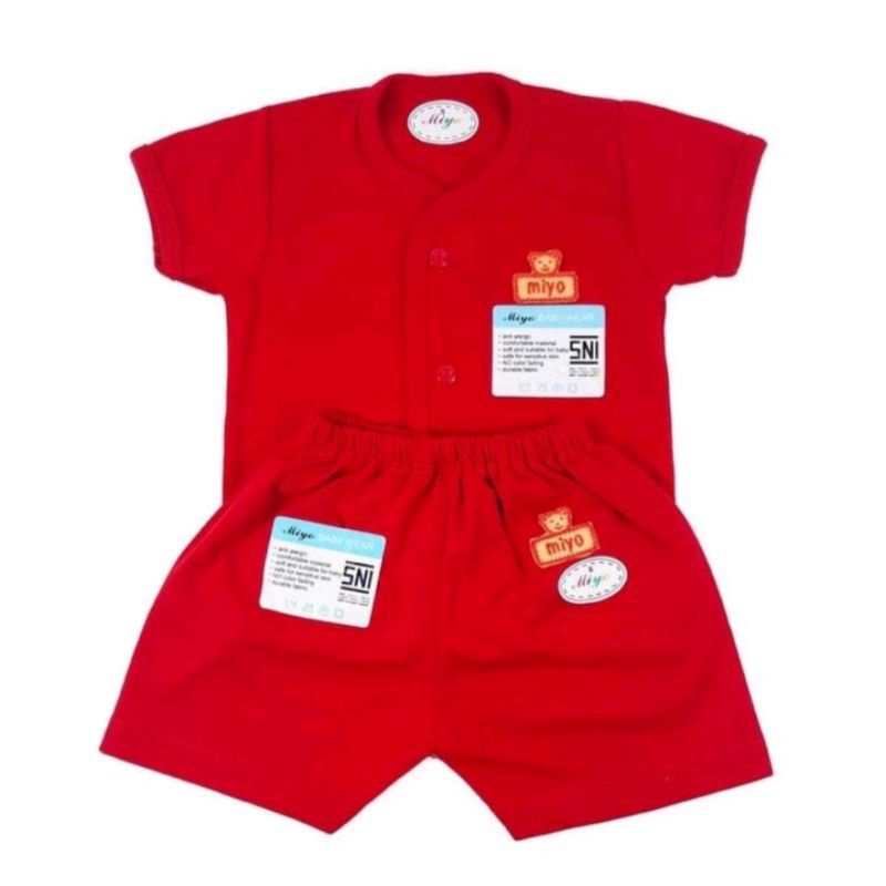 Jual Miyo Kancing Depan Pendek Merah | Shopee Indonesia