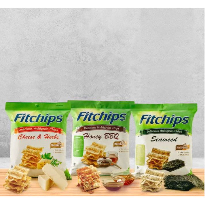 Jual FITCHIPS Seaweed Honey BBQ Cheese Herbs CEMILAN SEHAT KALBE ...