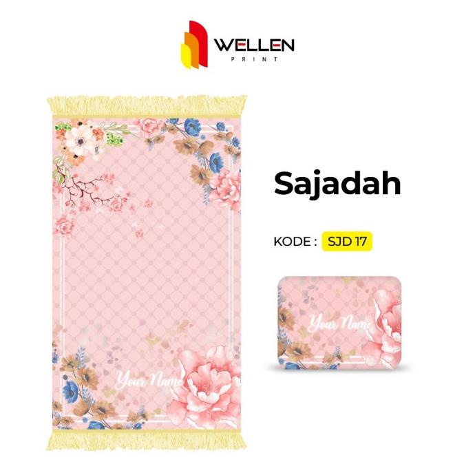 Jual Sajadah custom print nama / cetak sajadah dan pouch ukuran besar ...