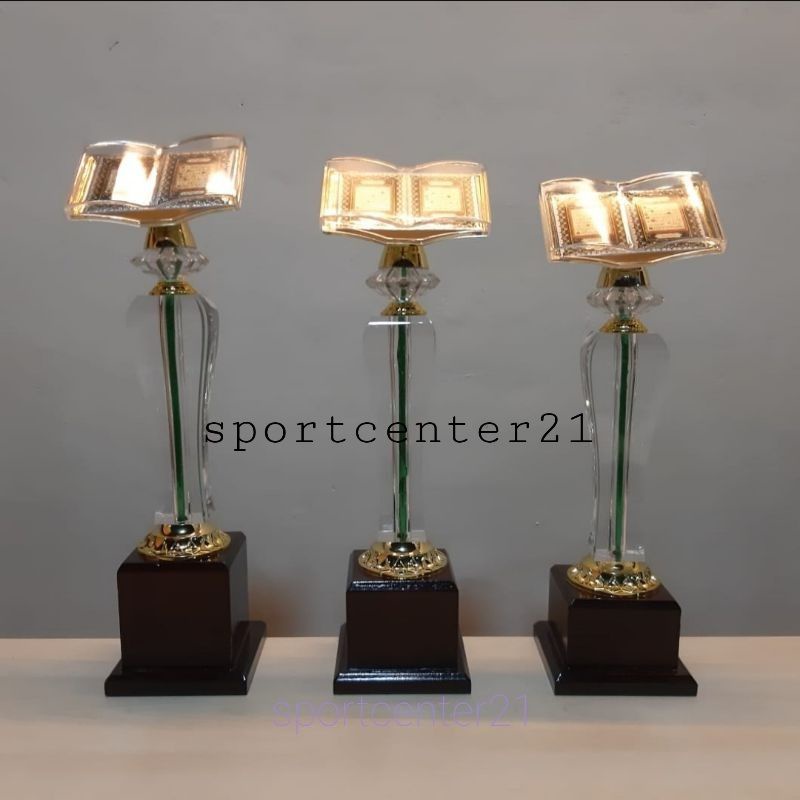 Jual TROPHY ACRILIC/ PIALA ISLAMI PIALA KAKI KAYU PIALA AL-QUR'AN ...