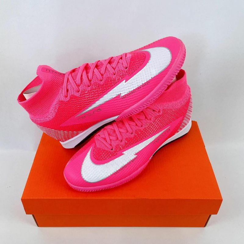 Jual Sepatu Futsal Nike Mercurial Superfly 7 Mbappe Rosa Pink White IC ...