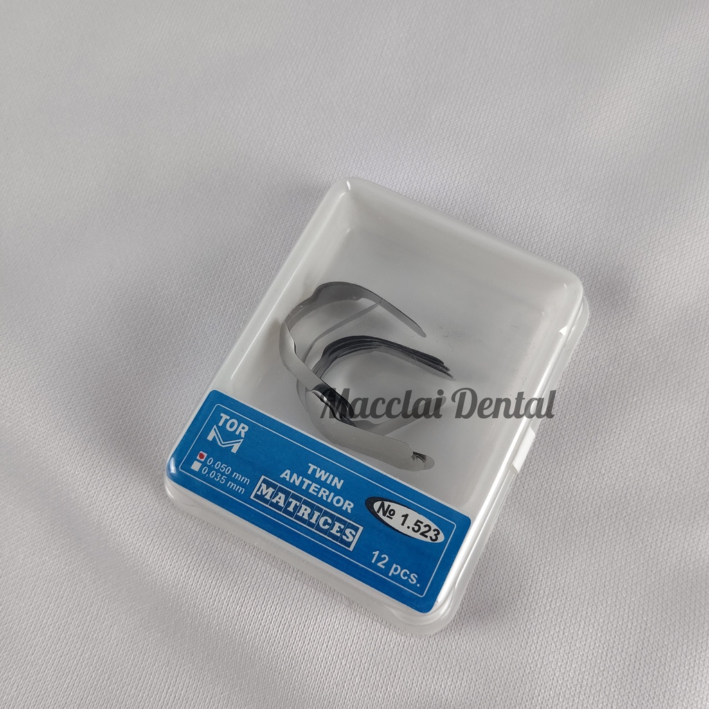 Jual DENTAL MATRIX TWIN ANTERIOR PROXIMAL GIGI DEPAN 12PCS MATRIKS ...