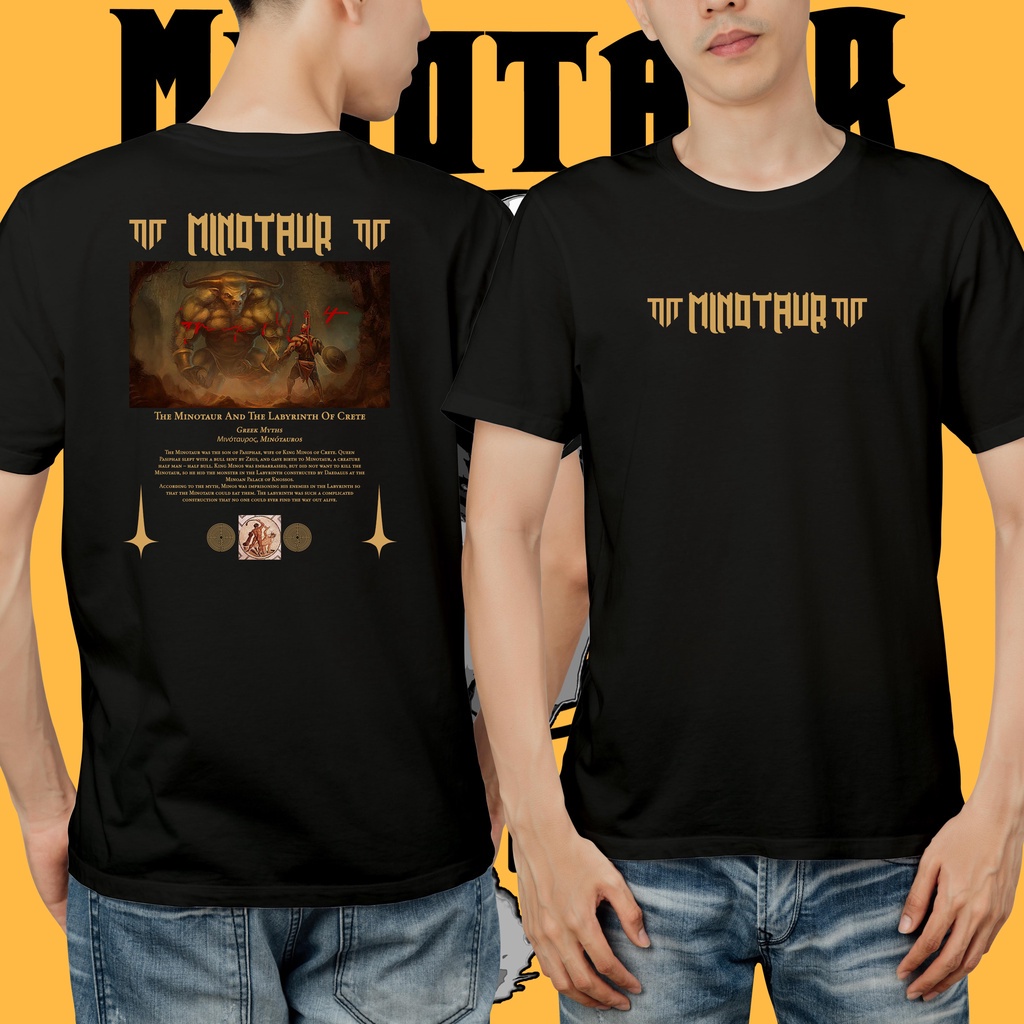Jual GreekMyths Series T-shirt The Minotaur And The Labyrinth Of Crete ...