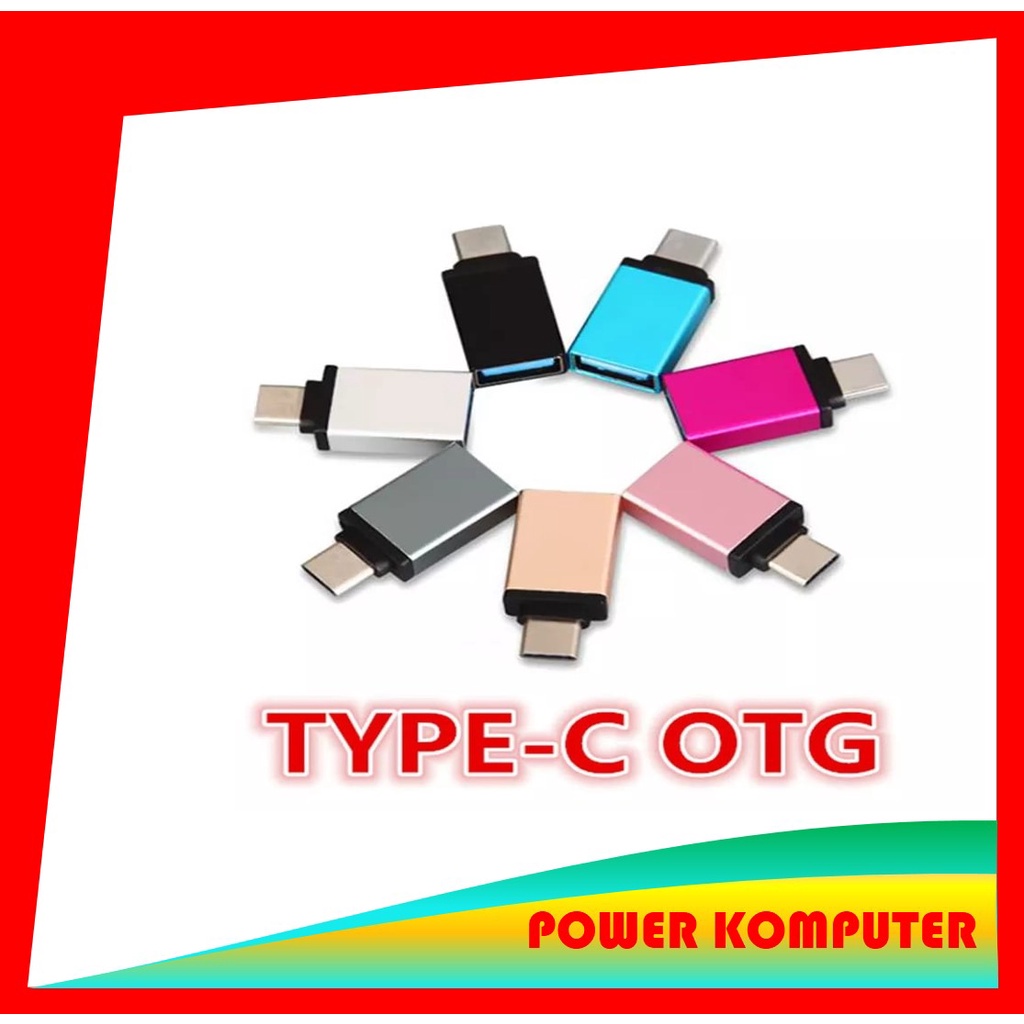 Jual OTG Type C Adapter USB to Type C Adapter Connector for Smartphone ...