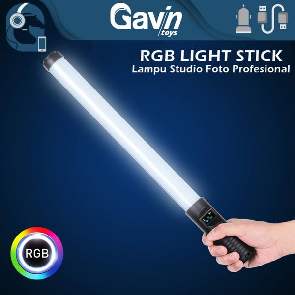 Jual Lampu Video RGB LED Light Stick - Stik Lampu Video Foto 50cm ...