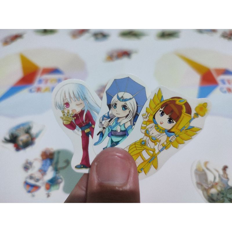 Jual Sticker Chibi Hero Mobile Legend MLBB Kategori 2 Bahan Glosy Cromo ...