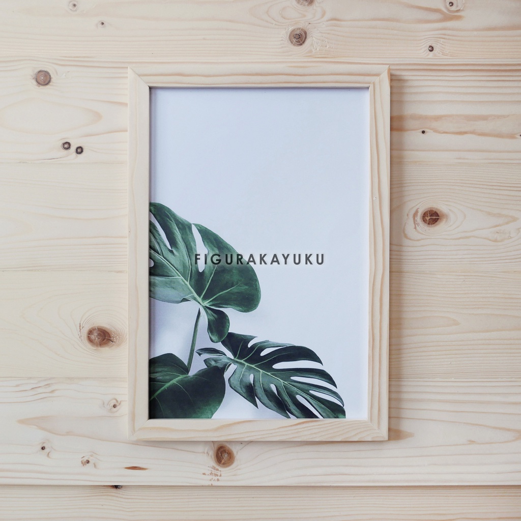 Jual Pigura Kayu Figura 10R 25 x 30 Cm Frame Bingkai Foto Kaca Jati ...