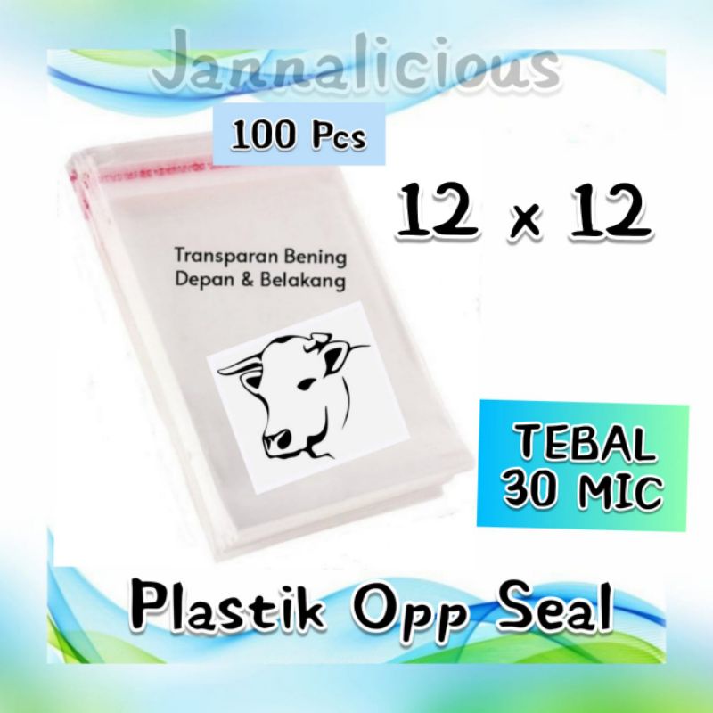 Jual Plastik OPP Seal Atas uk 12x12 cm ~ TEBAL 30 MICRON. | Shopee ...